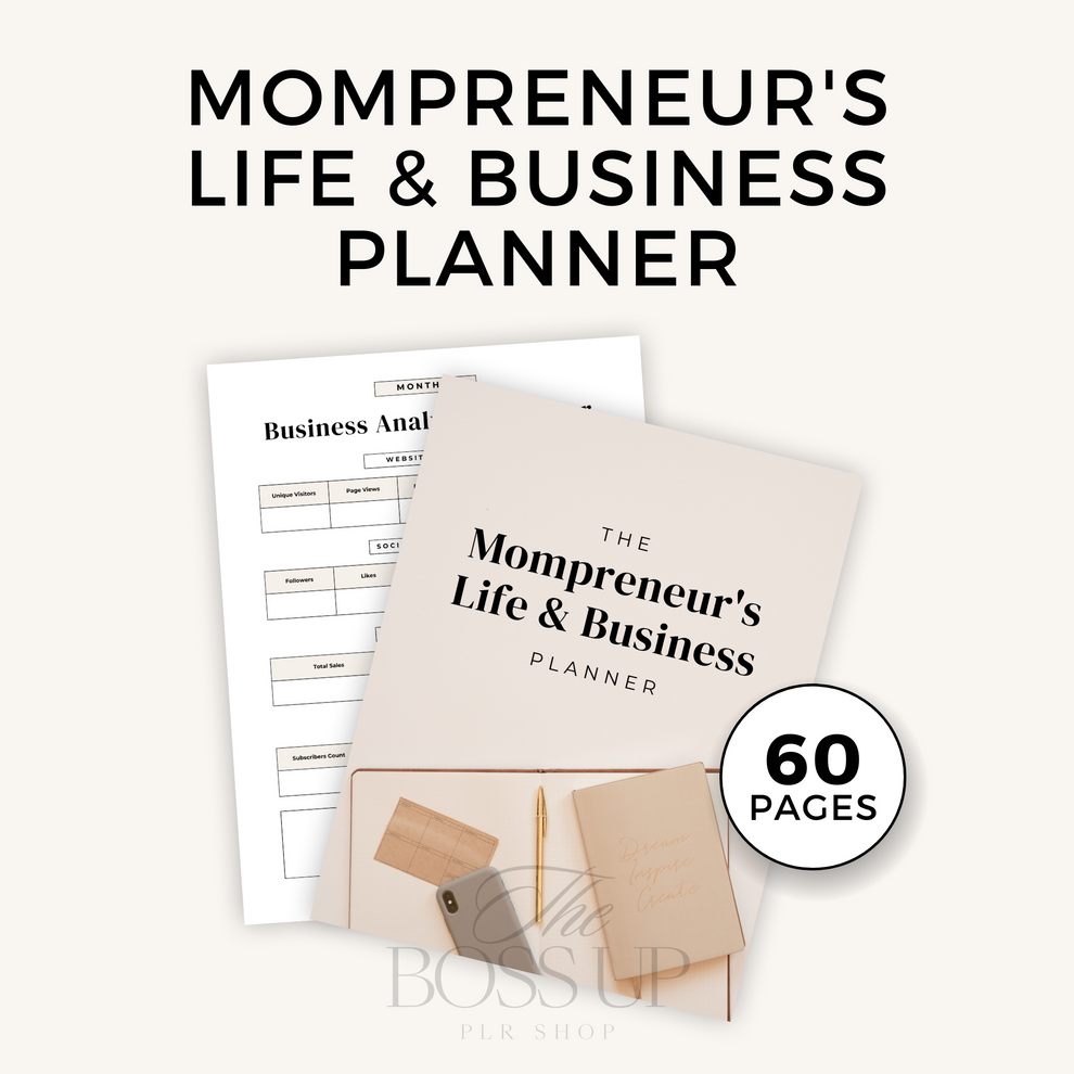 The Mompreneur's Life & Business Planner (PLR) – The BossUp PLR Shop